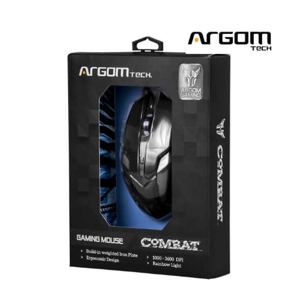 Argom Combat USB GAMING MS40 ARG-MS-2040BK - Tech & Go